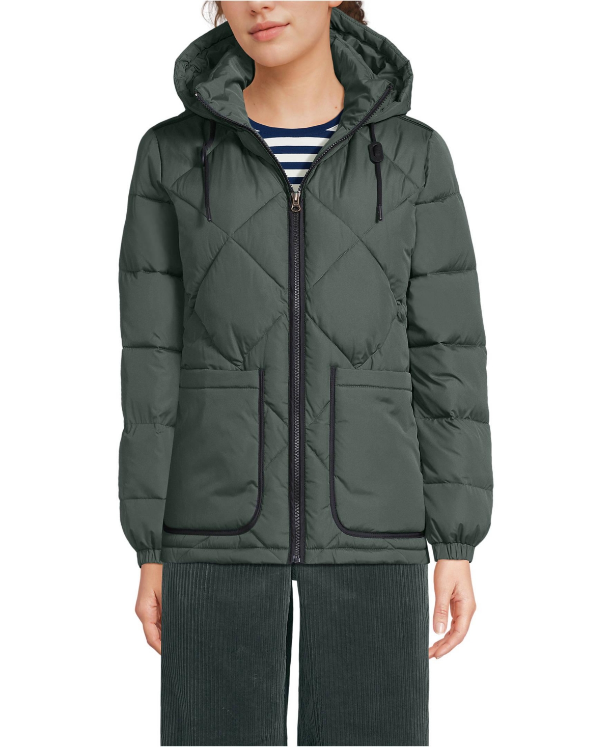 Click here for Lands End Womens FeatherFree Insulated Diamond Qui... prices