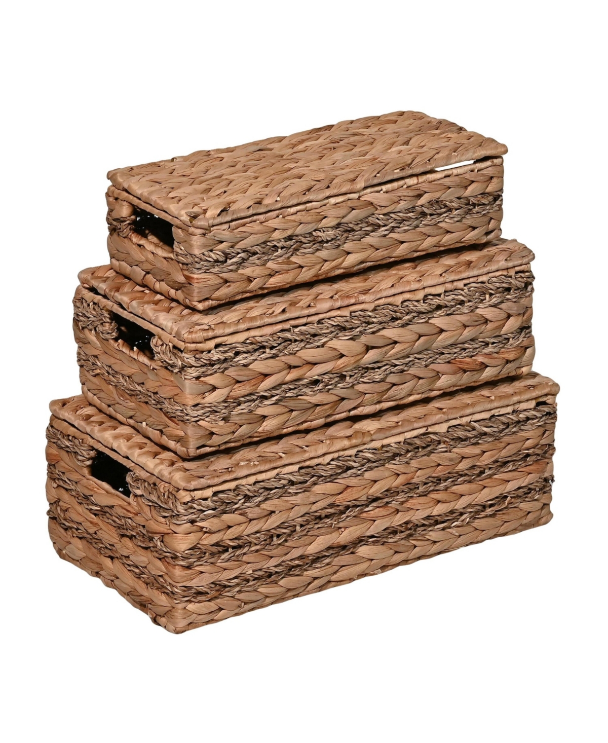 Click here for Hand-Woven Hyacinth Storage Baskets with Handles a... prices