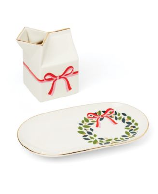 Kate Spade Be Jolly Milk Cookie Plate - Macy's