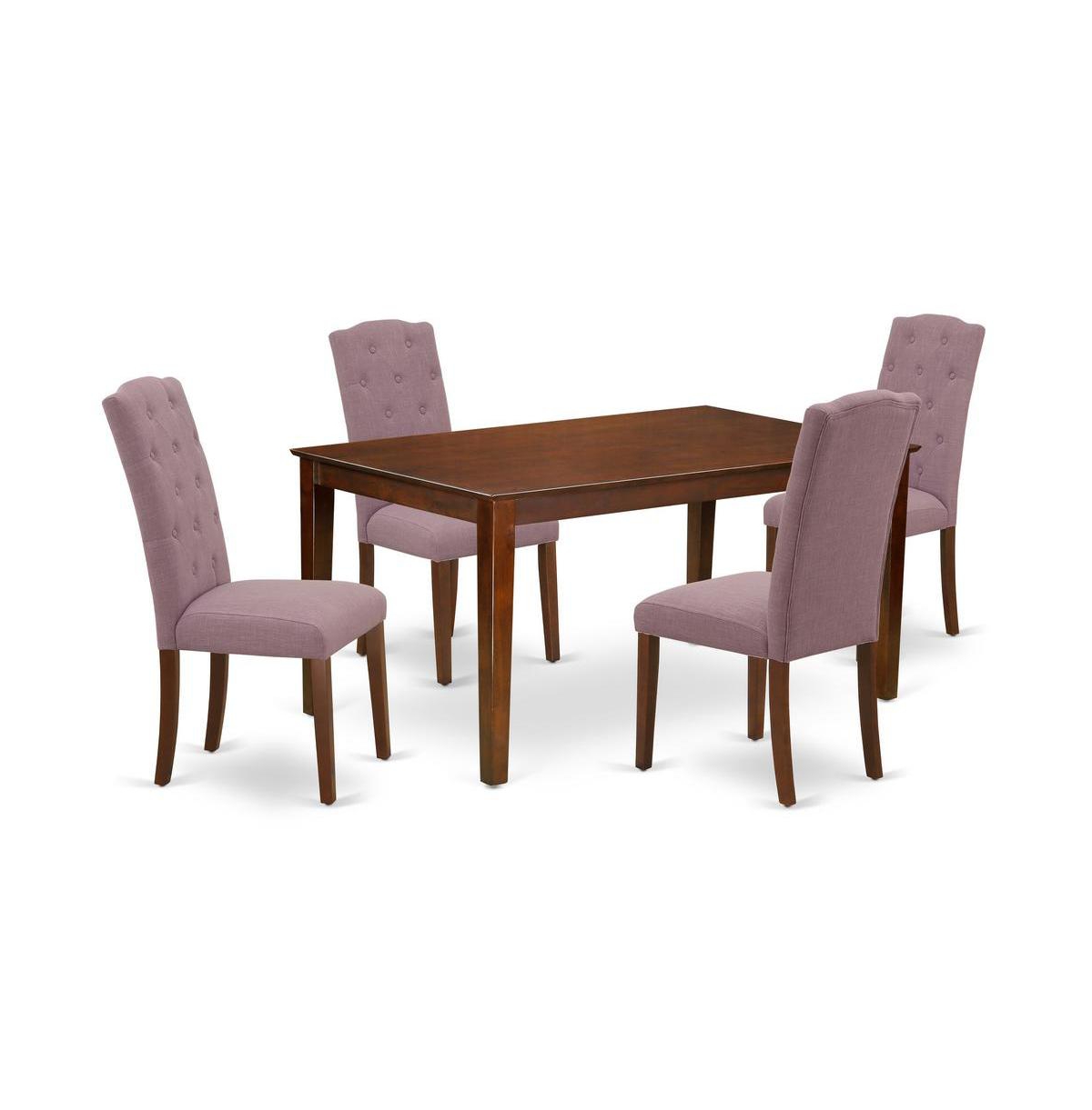 Click here for East West Furniture Dining Room Set Mahogany - Mah... prices