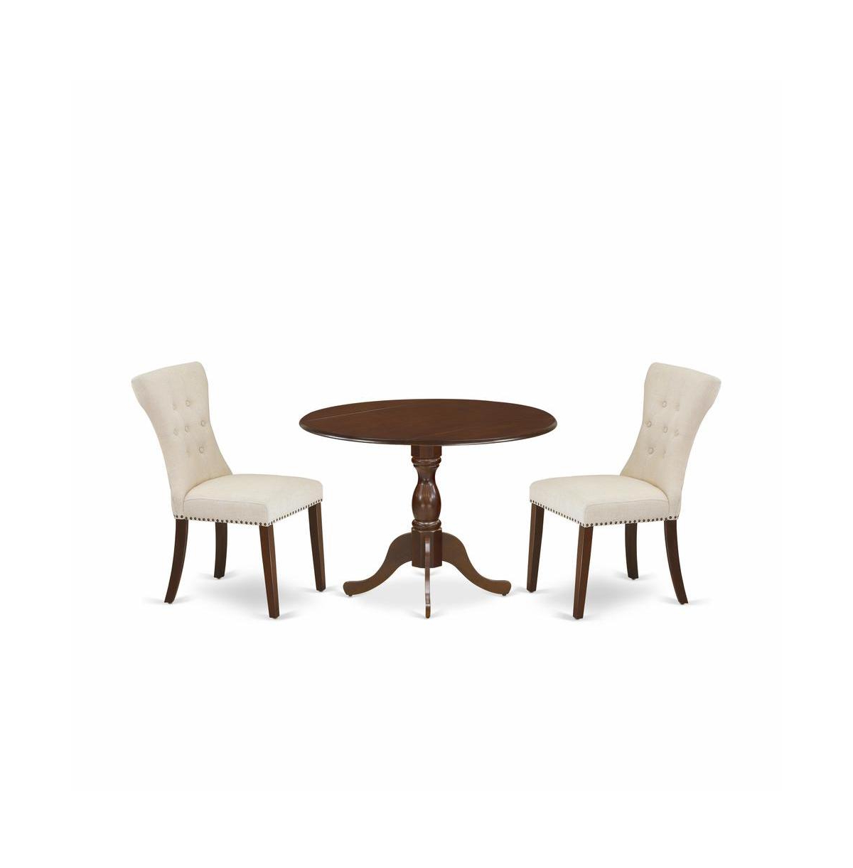 Click here for East West Furniture 3 Piece Modern Dining Table Se... prices