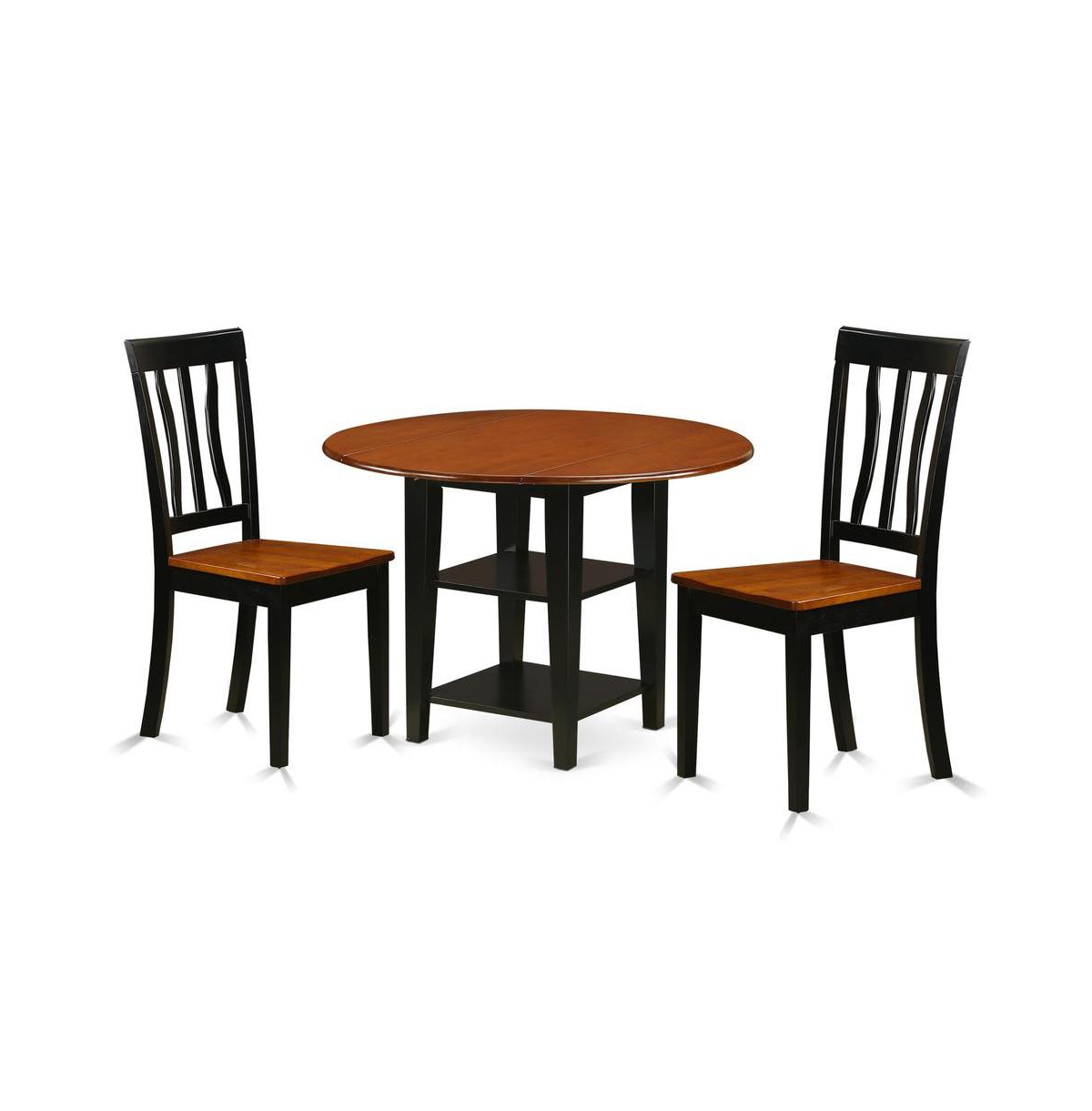 Click here for East West Furniture Dining Room Set Black & Cherry... prices