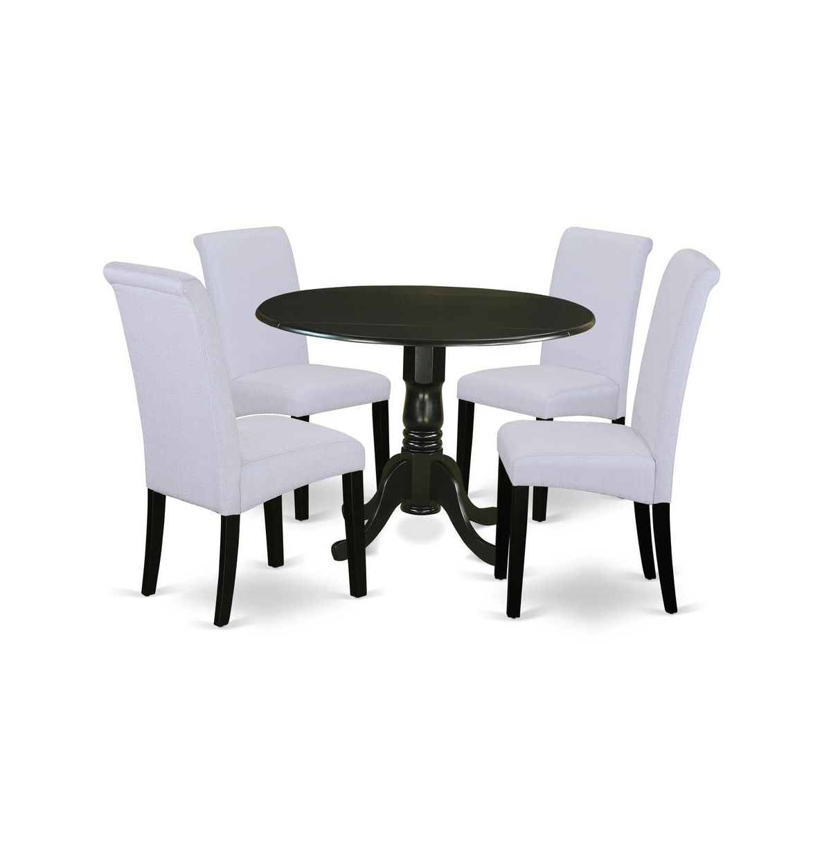 Click here for East West Furniture Dining Room Set Black - Black prices