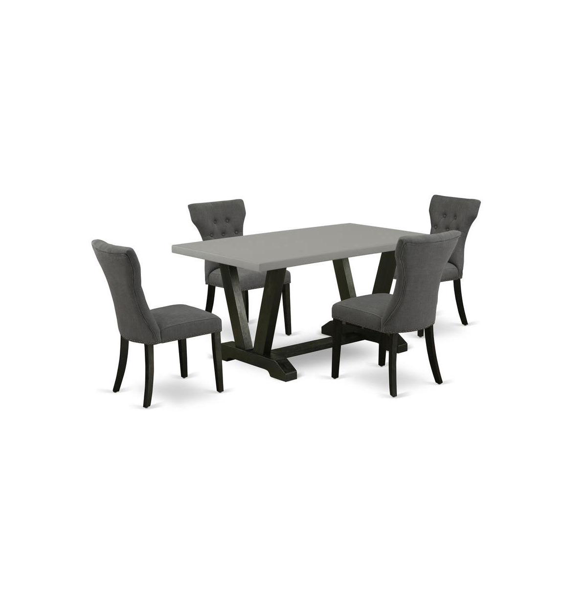 Click here for East West Furniture 5-Piece Kitchen Dinette Set In... prices