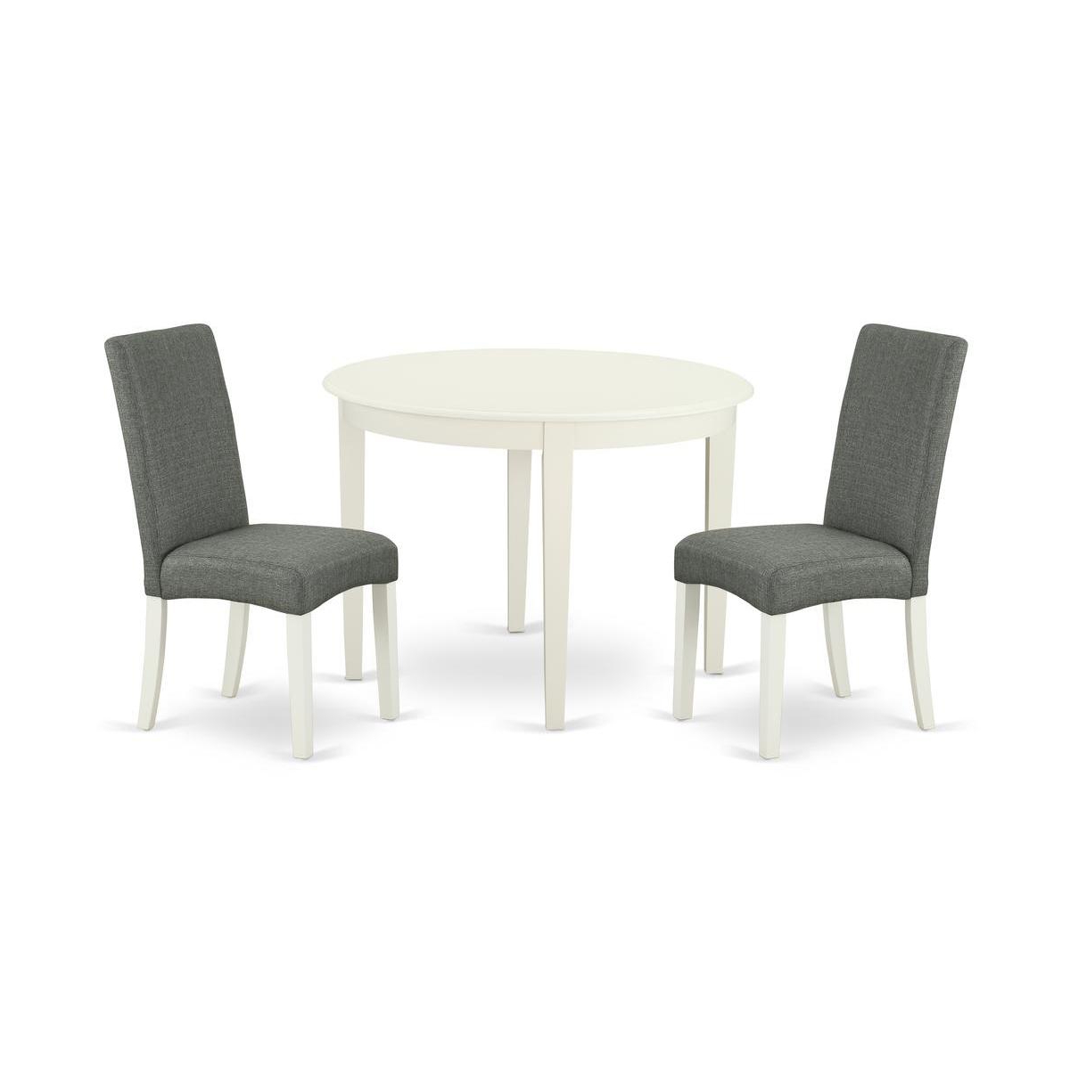 Click here for East West Furniture Dining Room Set Linen White -... prices