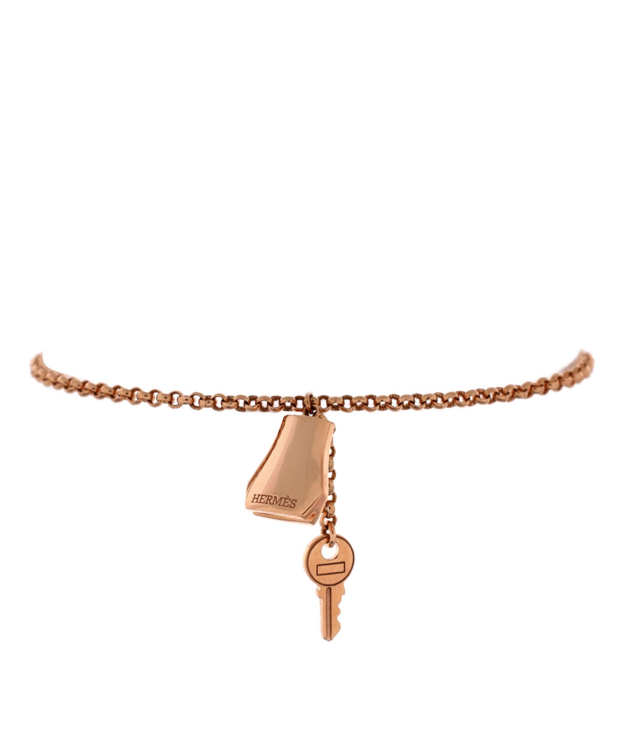 Click here for Pre-Owned Hermes Kelly Clochette Chain Bracelet -... prices