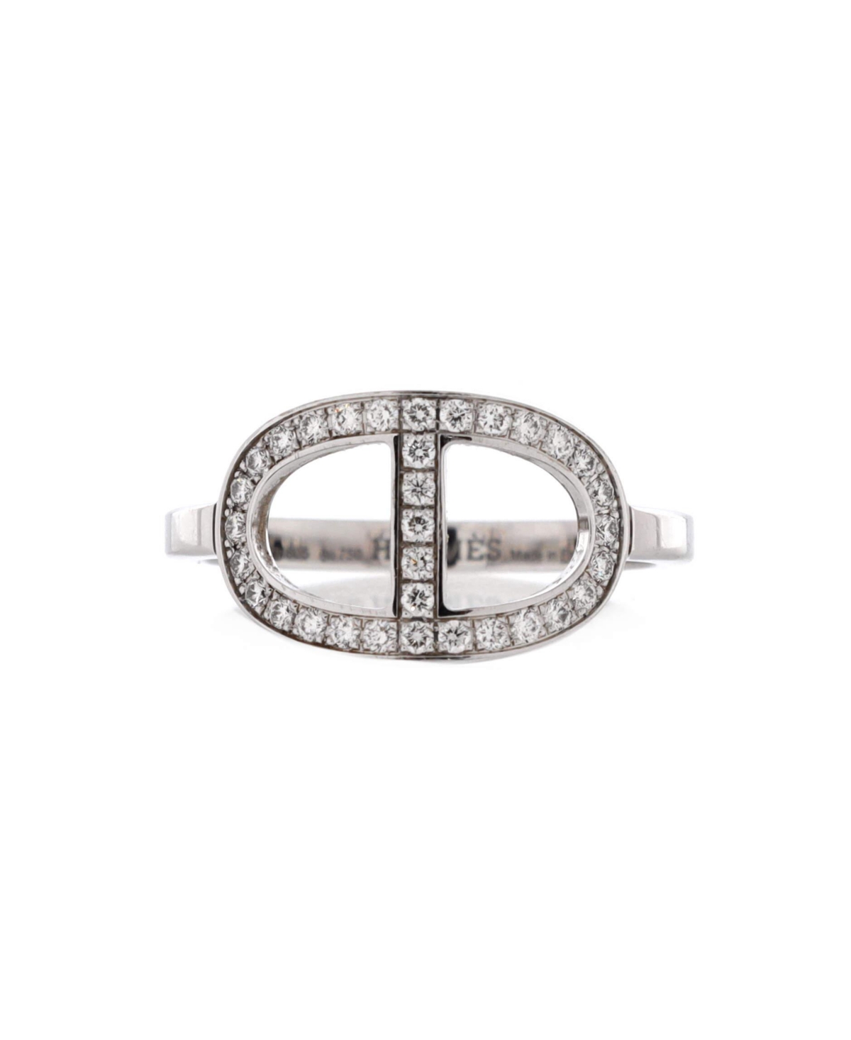 Click here for Pre-Owned HERMES Chaine dAncre Contour Ring - 18k... prices