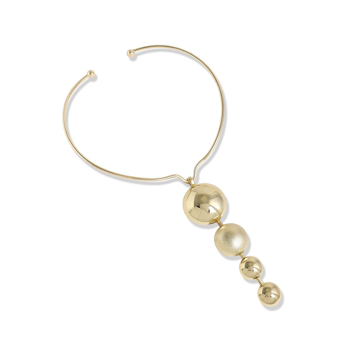 Click here for Sohi Circular Drop Necklace - Gold prices
