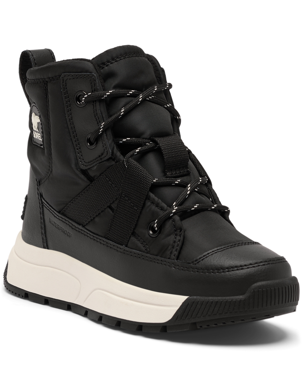 Click here for Sorel Youth Whitney Iii Mid Waterproof Boots - Bla... prices