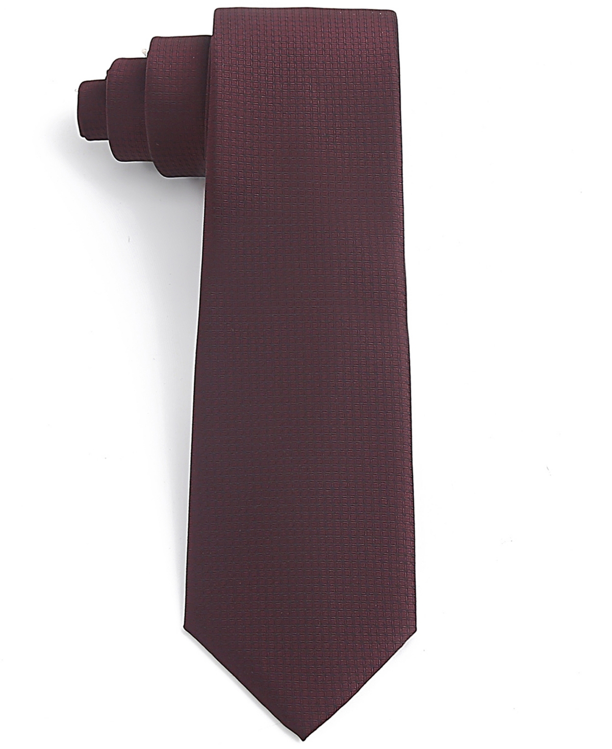 Click here for Tom Baine Mens Classic Micro Grid Tie - Red prices