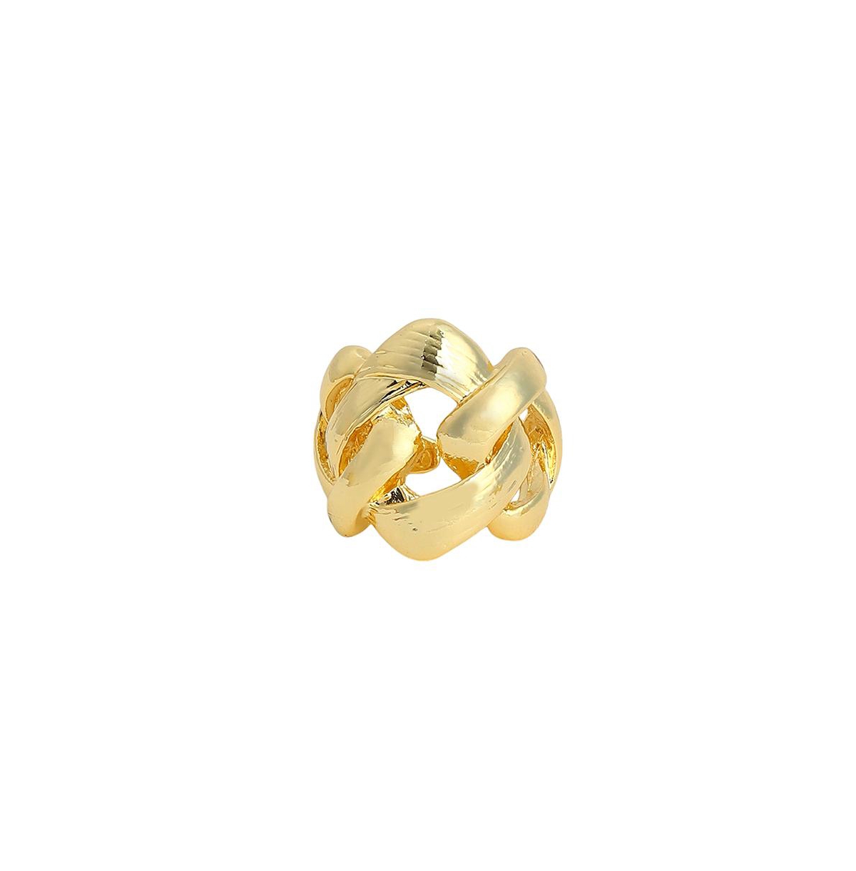 Click here for Sohi Womens The Medium Link Statement Ring - Gold prices