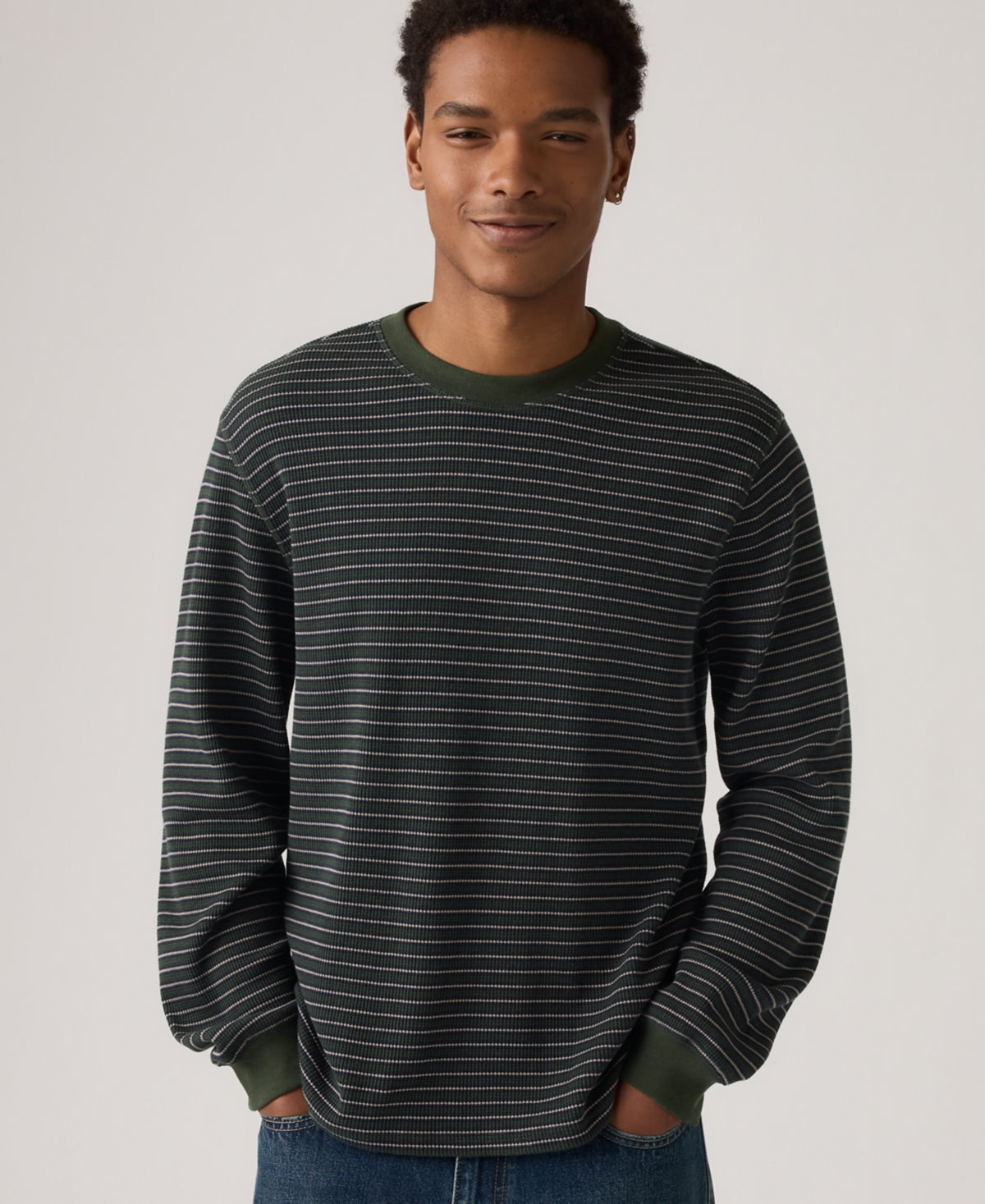 Click here for Levis Mens Waffle Knit Thermal Long Sleeve T-Shirt... prices