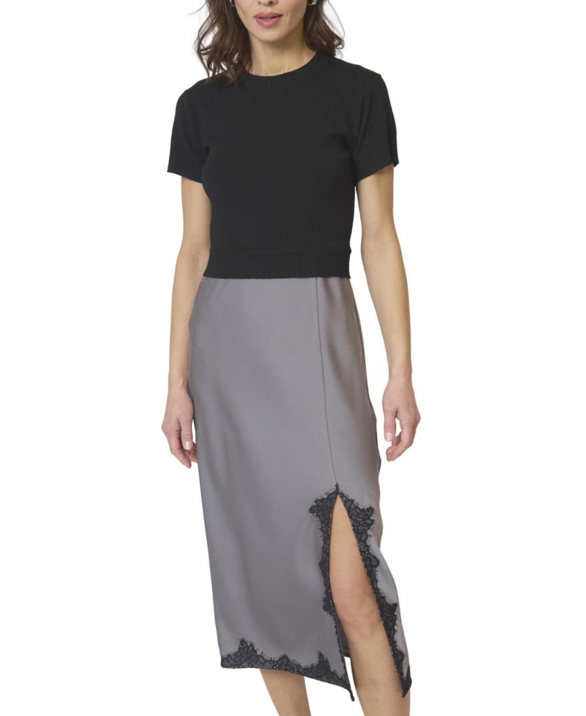 Click here for Central Park West Womens Celeste Lace And Sweater... prices