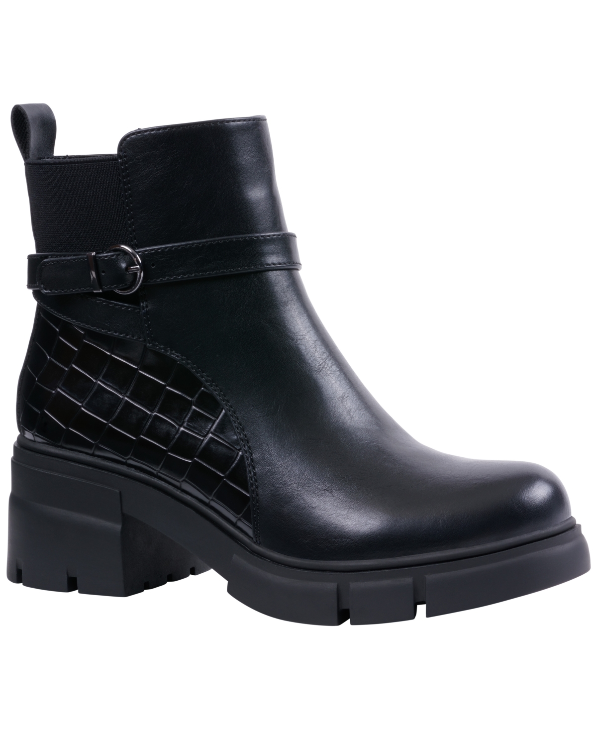 Click here for Gc Shoes Womens Dawn Block Heel Booties - Black prices