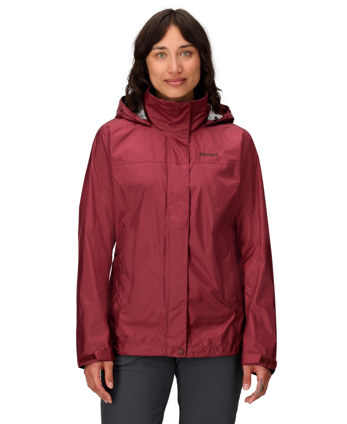 Click here for Marmot Womens PreCip Eco Hooded Collar Jackets - A... prices
