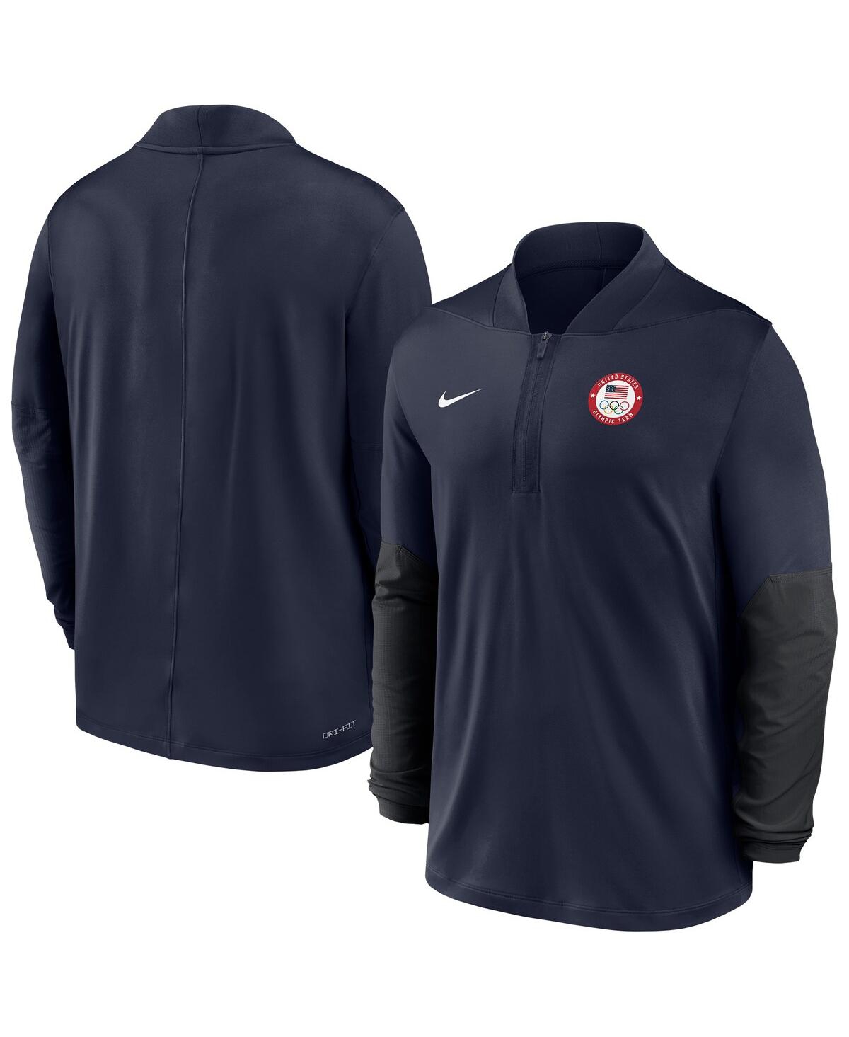 Click here for Nike Mens Navy Team Usa Dri-fit Half-Zip Pullover... prices