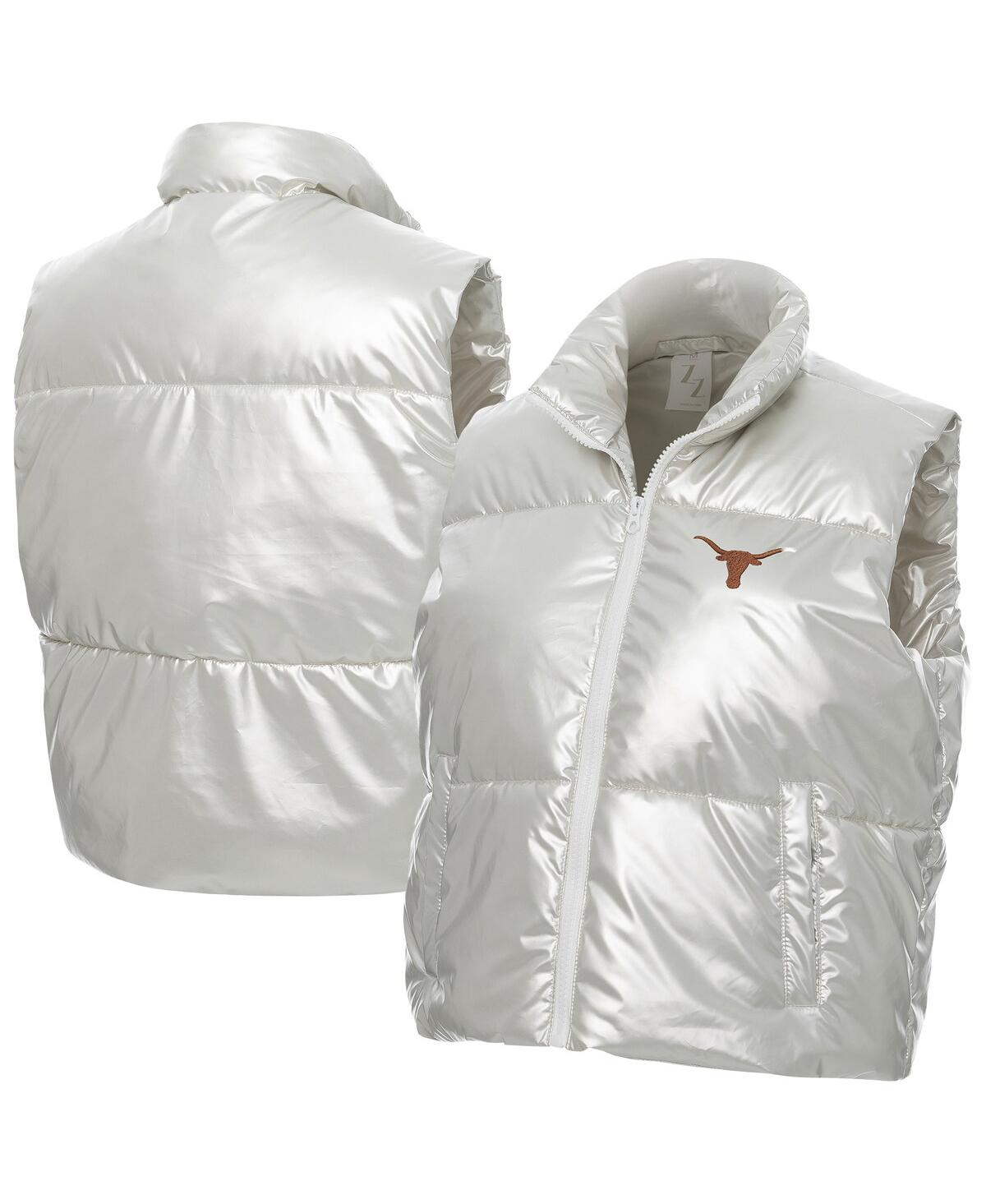 Click here for ZooZatz Womens Silver Texas Longhorns Metallic Cro... prices