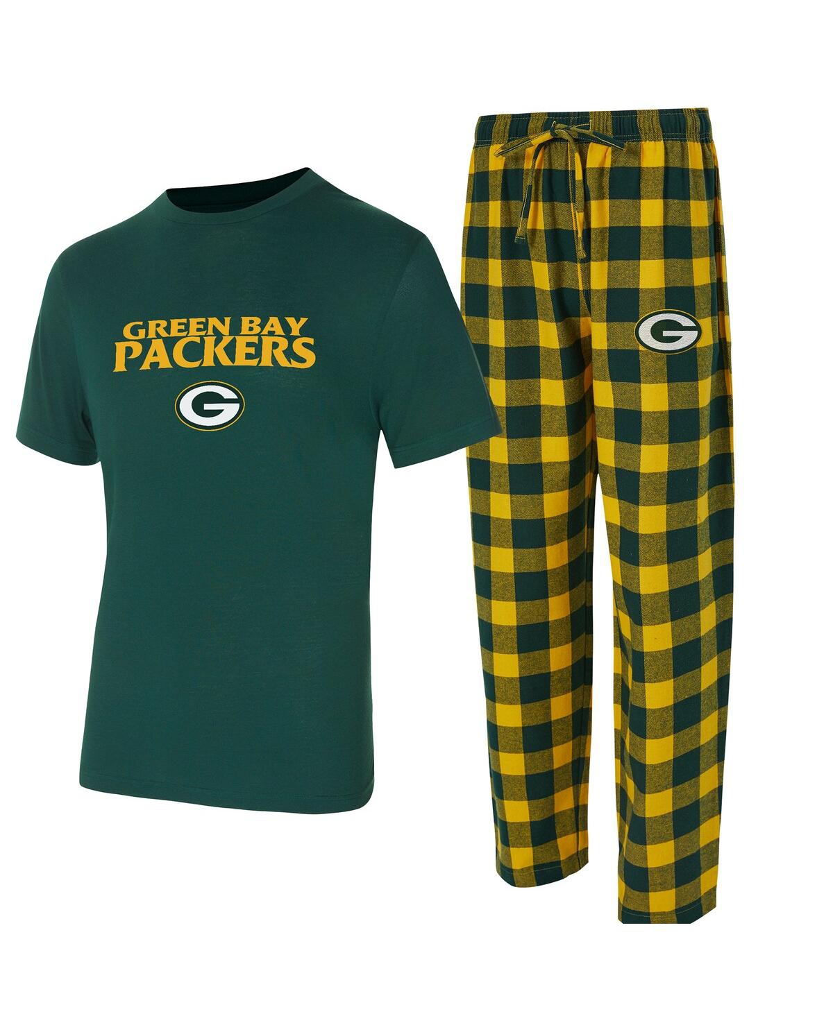 Click here for Concepts Sport Mens 2-Piece Green/Gold Green Bay P... prices