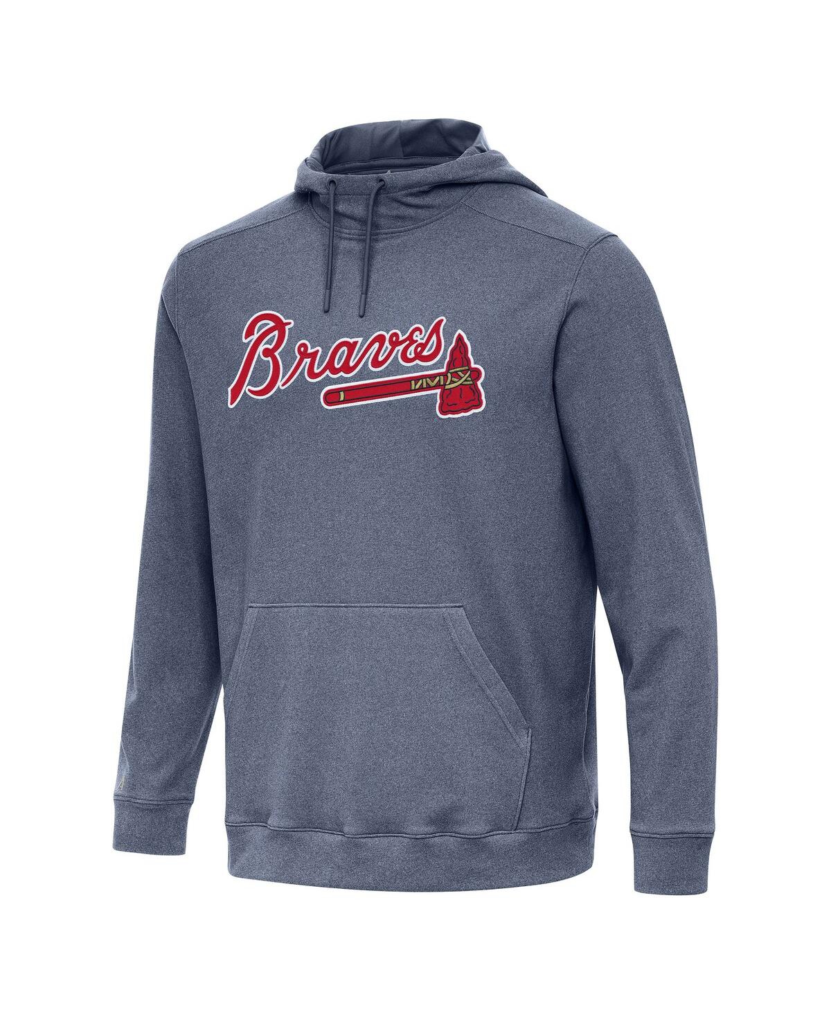 Click here for Antigua Mens Heather Navy Atlanta Braves Cloud Pul... prices