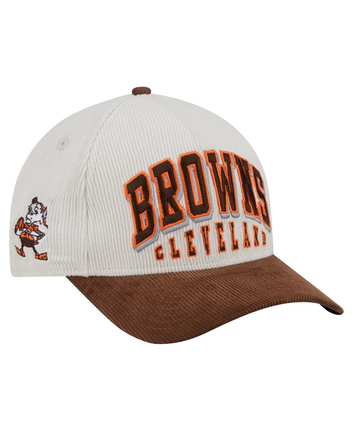 Click here for New Era Mens Cream/Brown Cleveland Browns Throwbac... prices