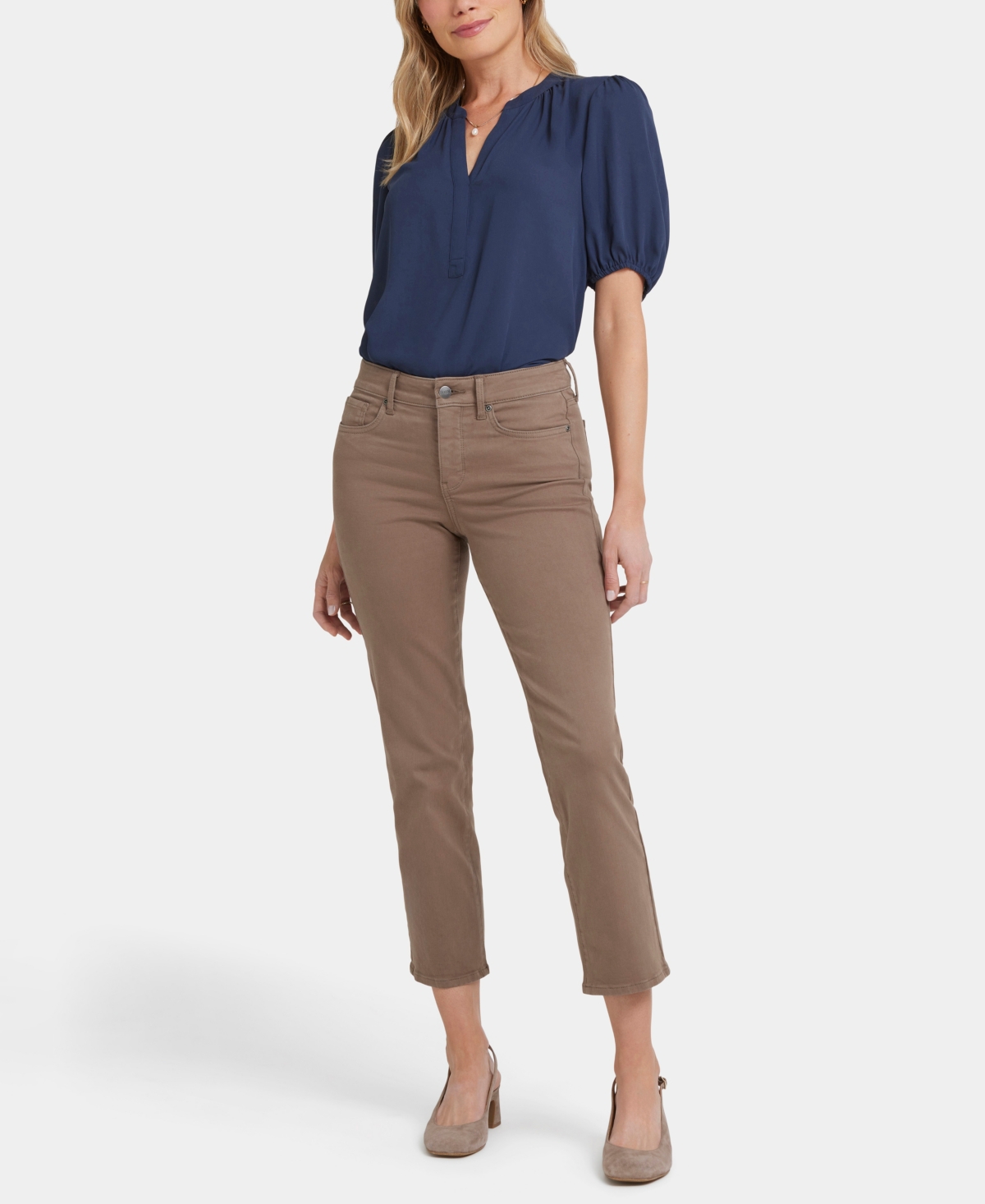 Click here for Nydj Petite Marilyn High Rise Straight Ankle Jeans... prices