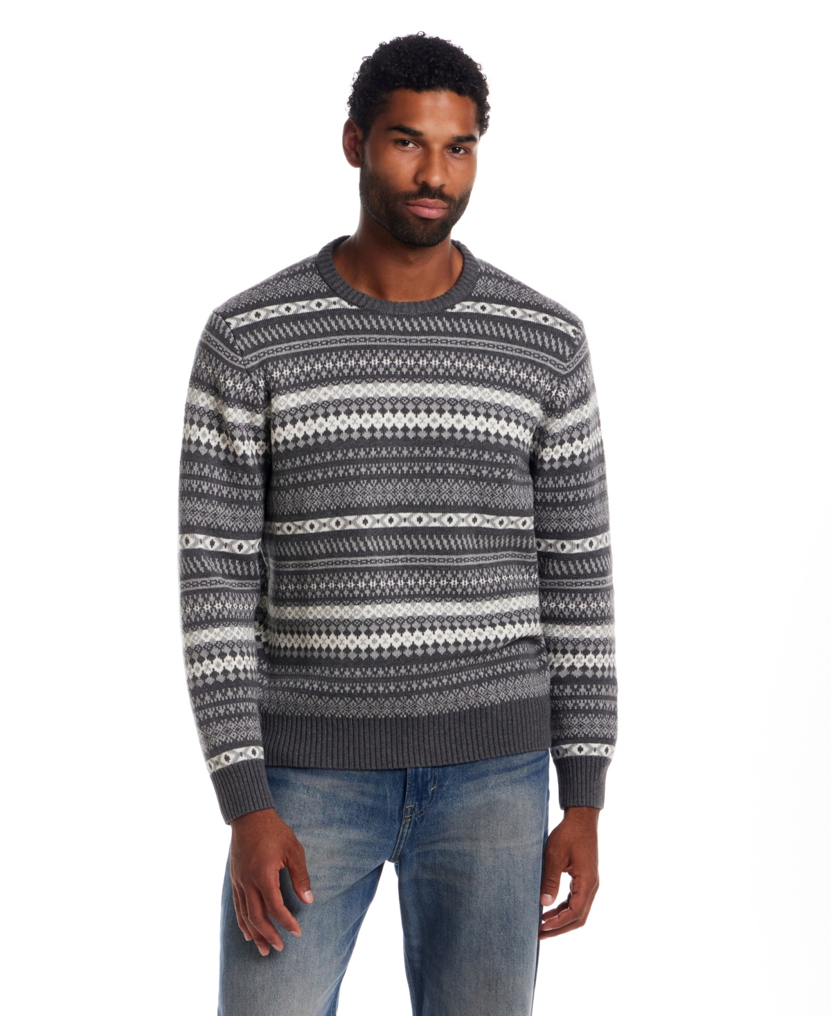 Click here for Weatherproof Vintage Mens Fair Isle Crewneck Sweat... prices