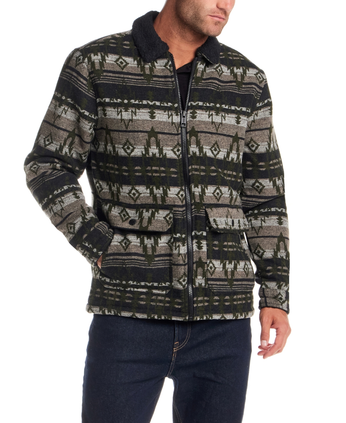 Click here for Weatherproof Vintage Mens Berber Lined Racher Jack... prices