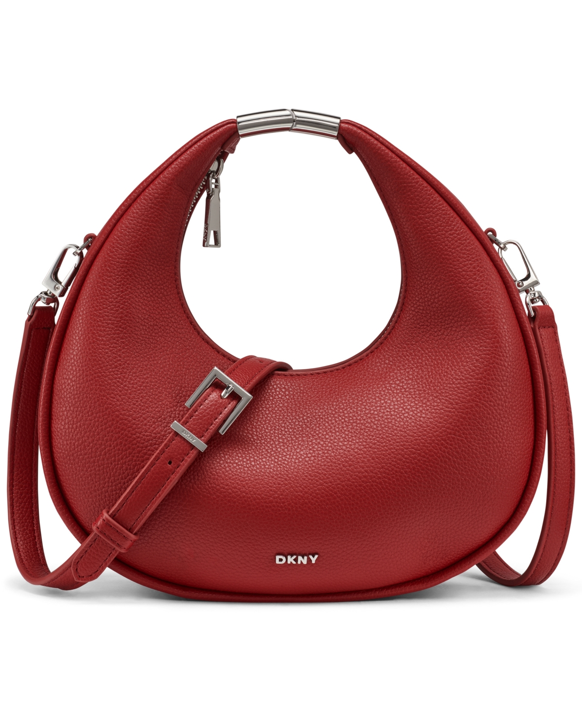 Click here for Dkny Margot Crescent Small Crossbody Bag - Ruby Re... prices
