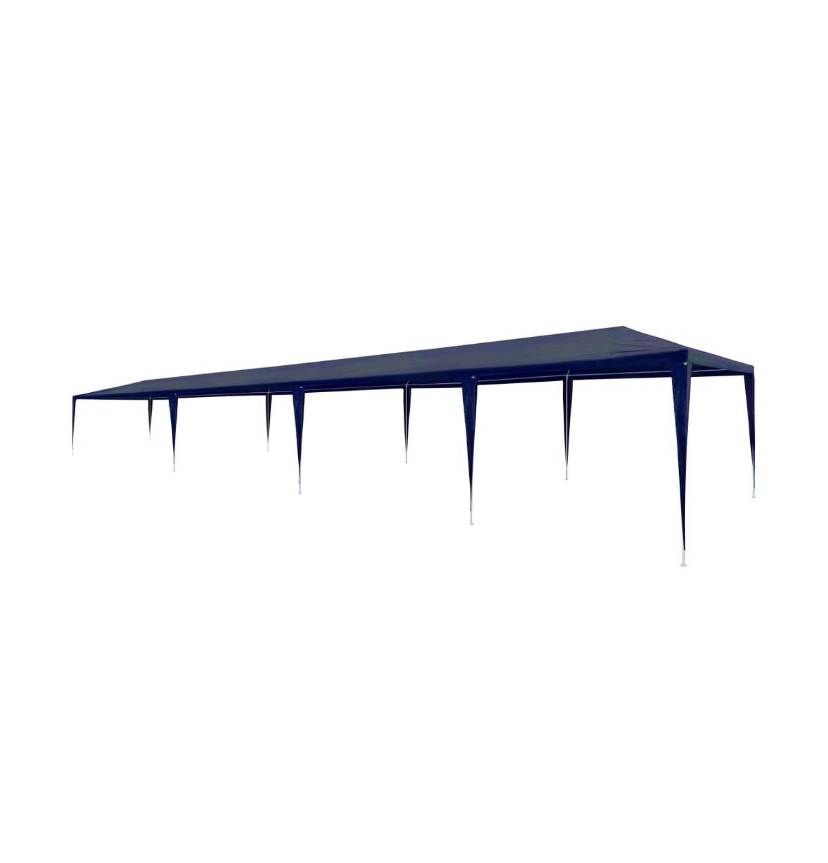 Click here for vidaXL Party Tent Blue Polyethylene  Steel Large U... prices