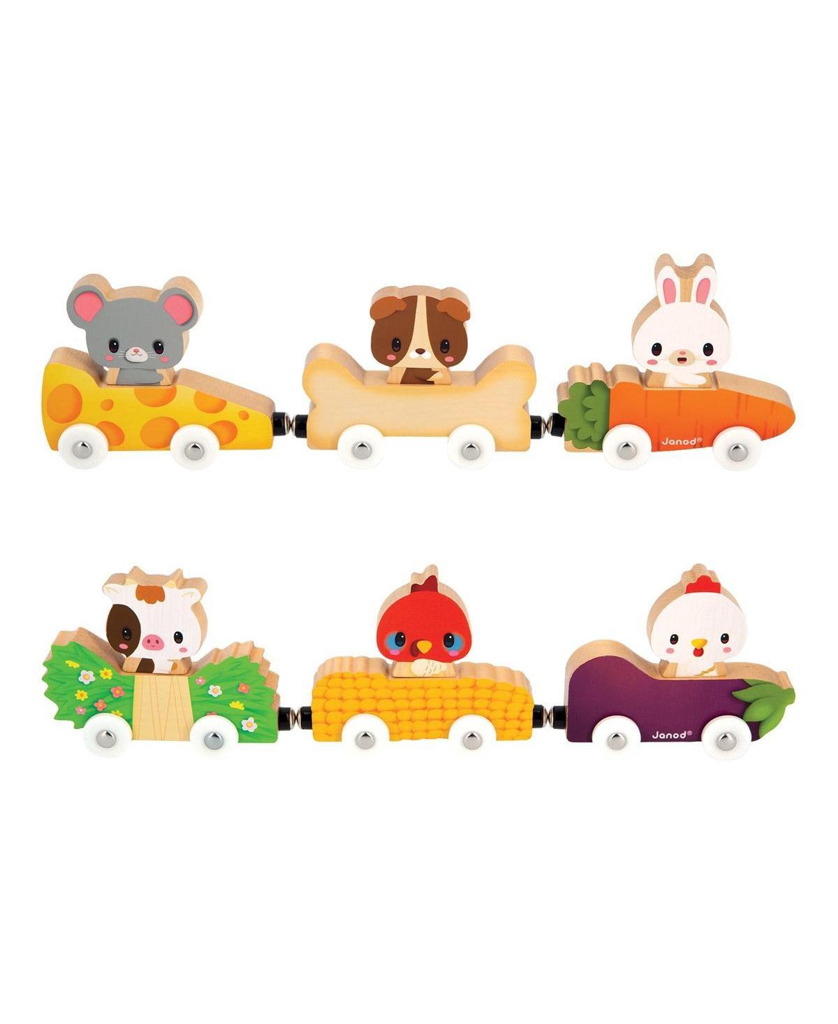 Click here for Janod Mix & Match Magnetic Animal Cars - Set of 6... prices