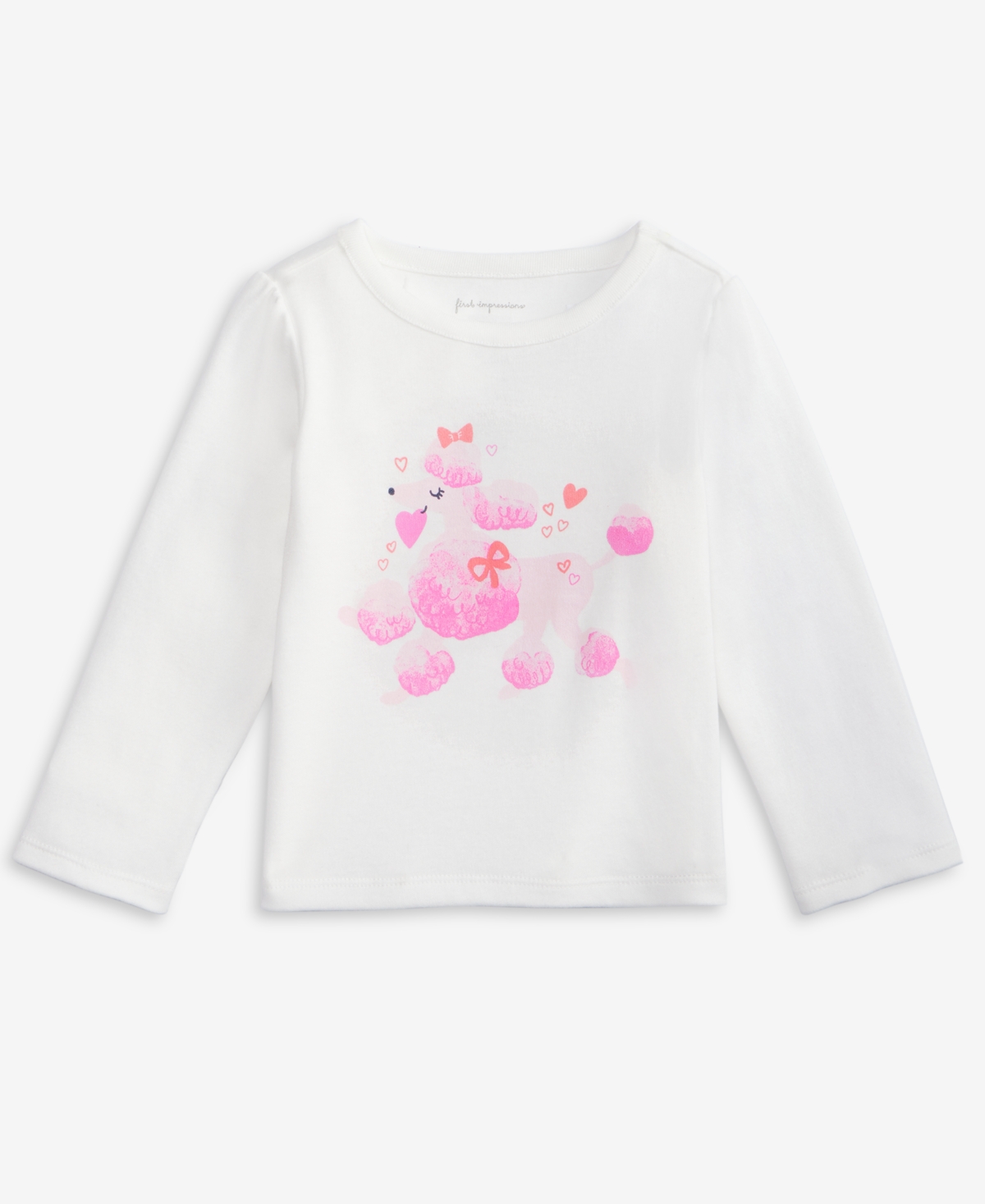 Click here for First Impressions Baby Girls Poodle Long-Sleeve T-... prices
