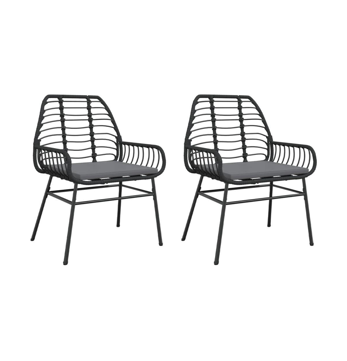 Click here for Garden Chair Black Pe Rattan Standard size for adu... prices