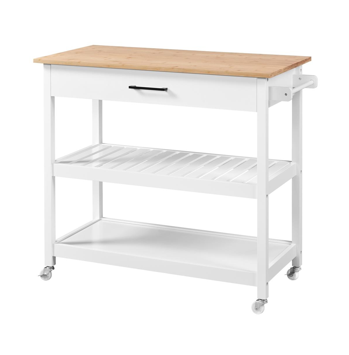 Click here for 36” H 3-Layer Rolling Kitchen Island Cart o... prices