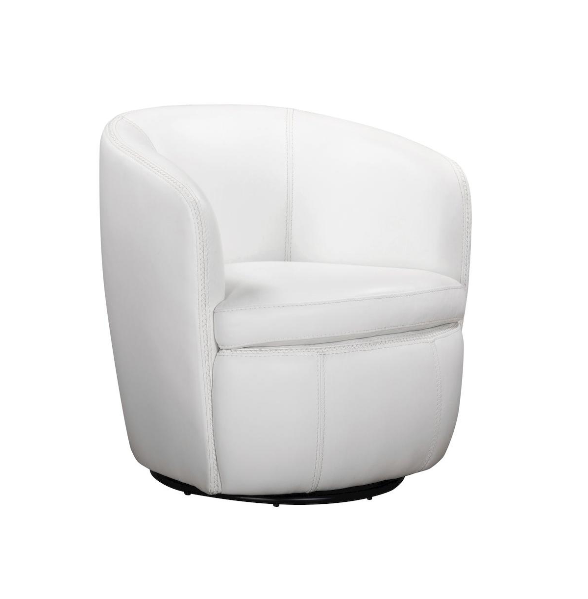 Click here for Parker Living Snow 100 Italian Leather Swivel Club... prices