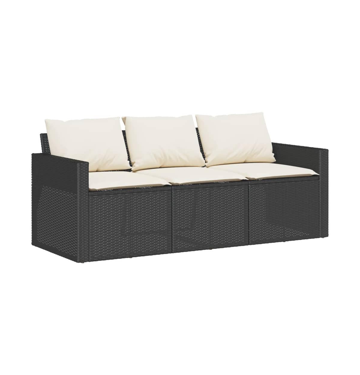 Click here for Garden Sofa Black and Cream White - Black and crea... prices
