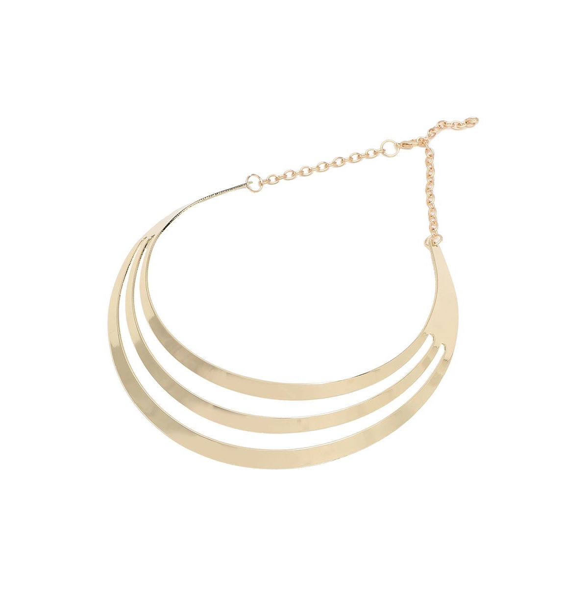 Click here for Sohi Womens Lined Statement Necklace - Gold prices