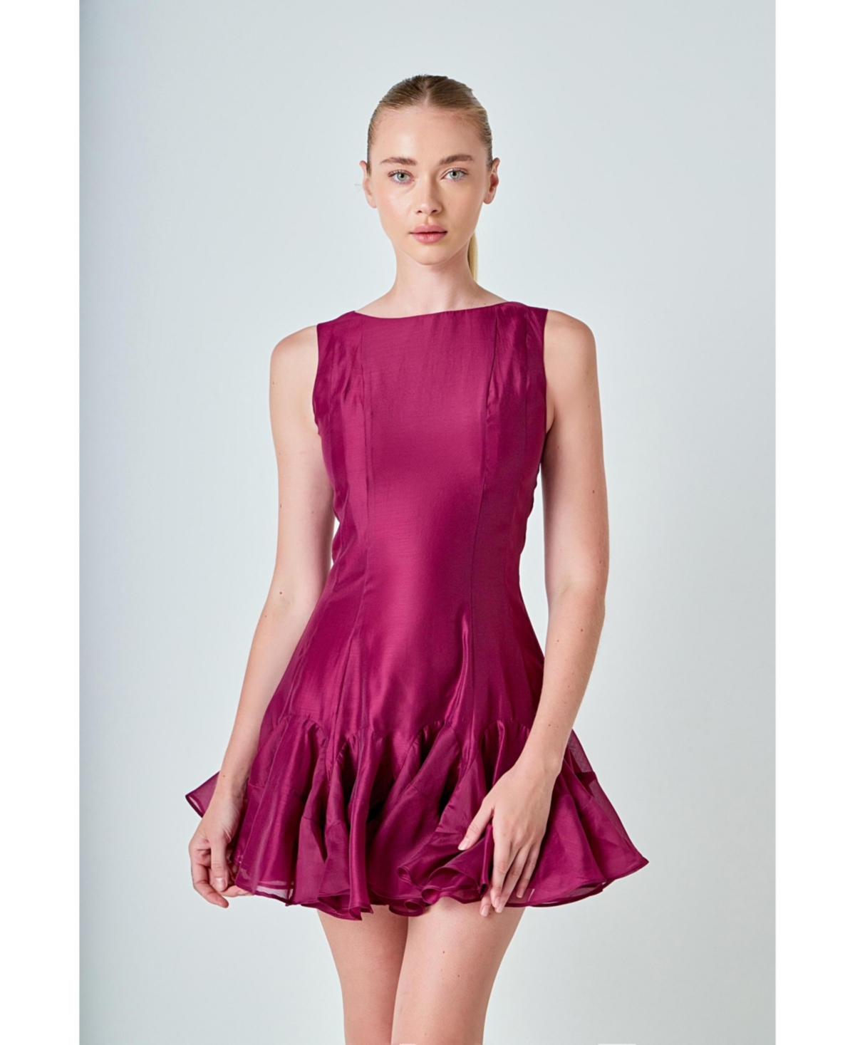 Click here for Endless Rose Womens Godet Sleeveless Mini Dress -... prices
