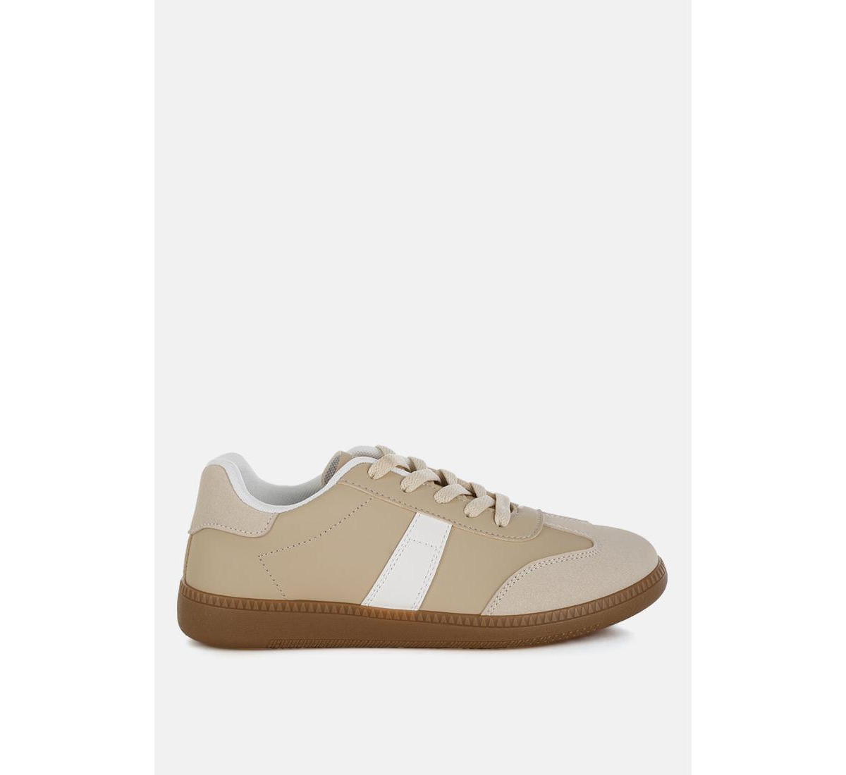 London Rag Crossover Classic Lace-Up Flatform Sneaker Women - Light beige