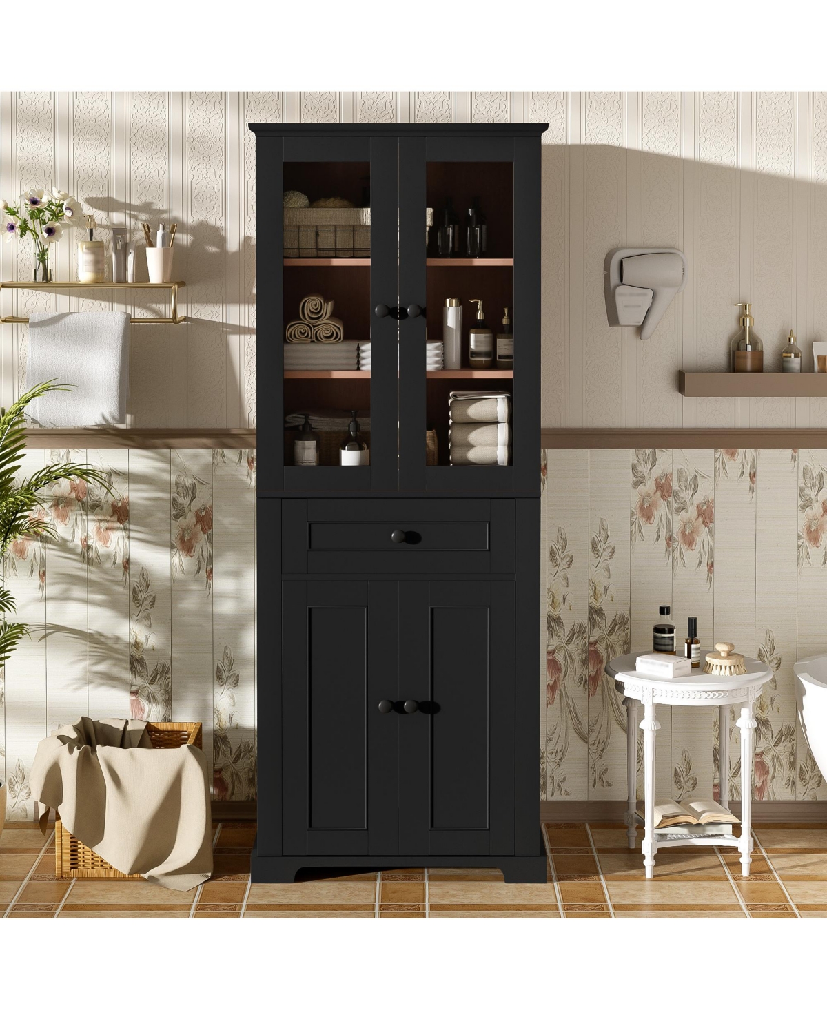 Click here for Lovmor 67inch Tall Bathroom Storage Cabinet with T... prices