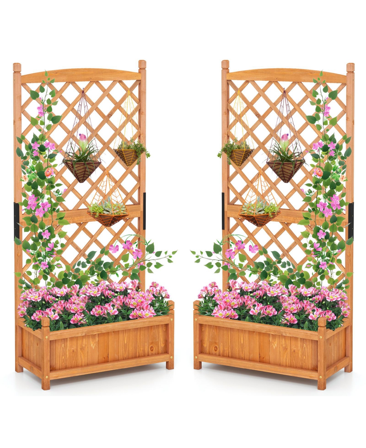 Click here for Gymax 2PCS 60 Tall Raised Garden Bed w/Diamond Lat... prices