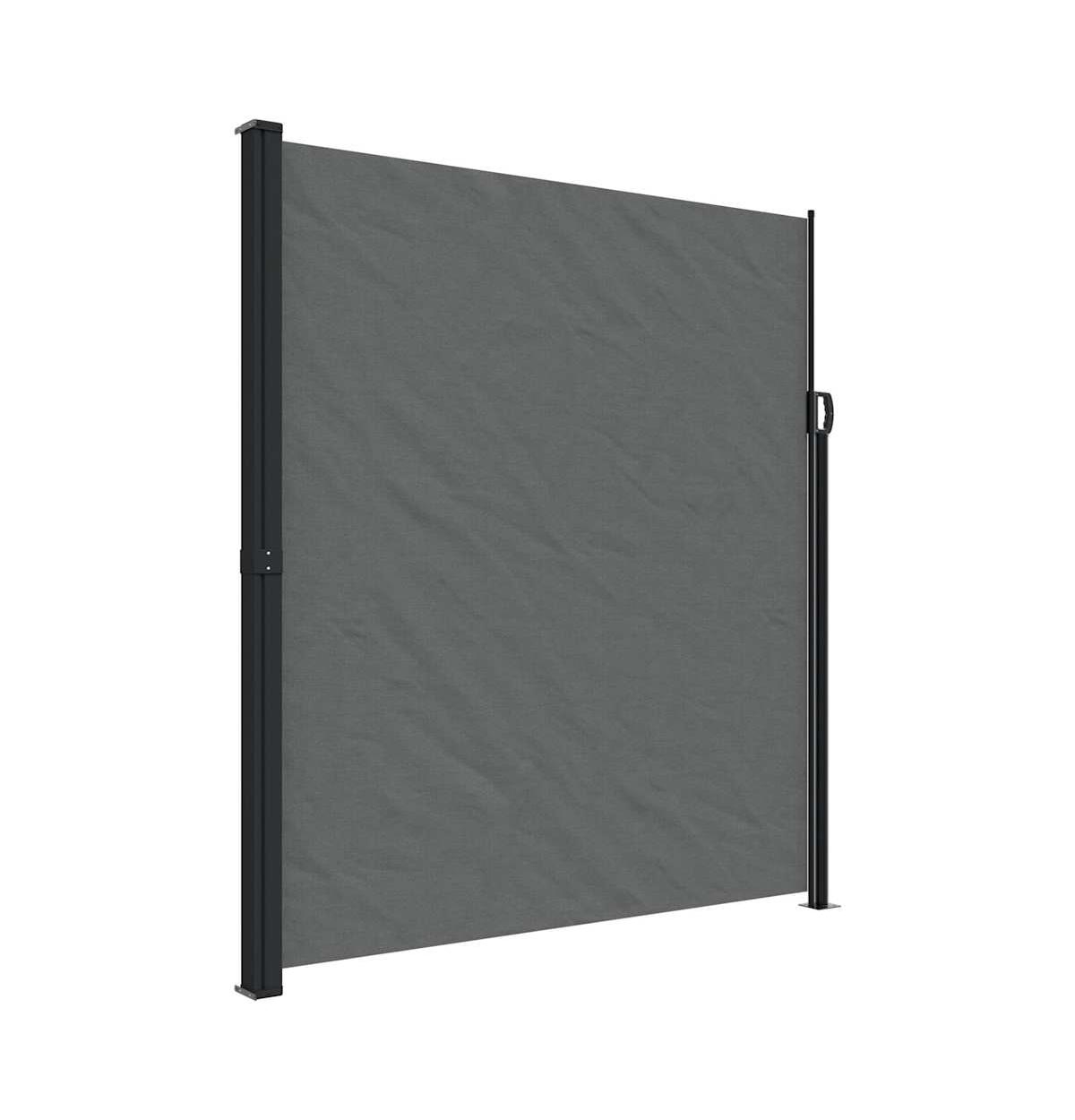 Click here for vidaXL Retractable Side Awning Anthracite - Anthra... prices