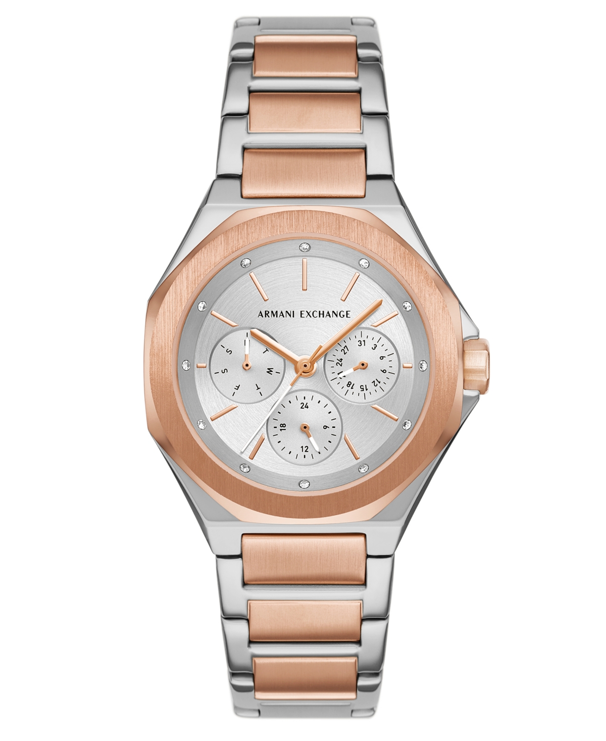 Click here for Armani Exchange Womens Multifunction Two-Tone Stai... prices
