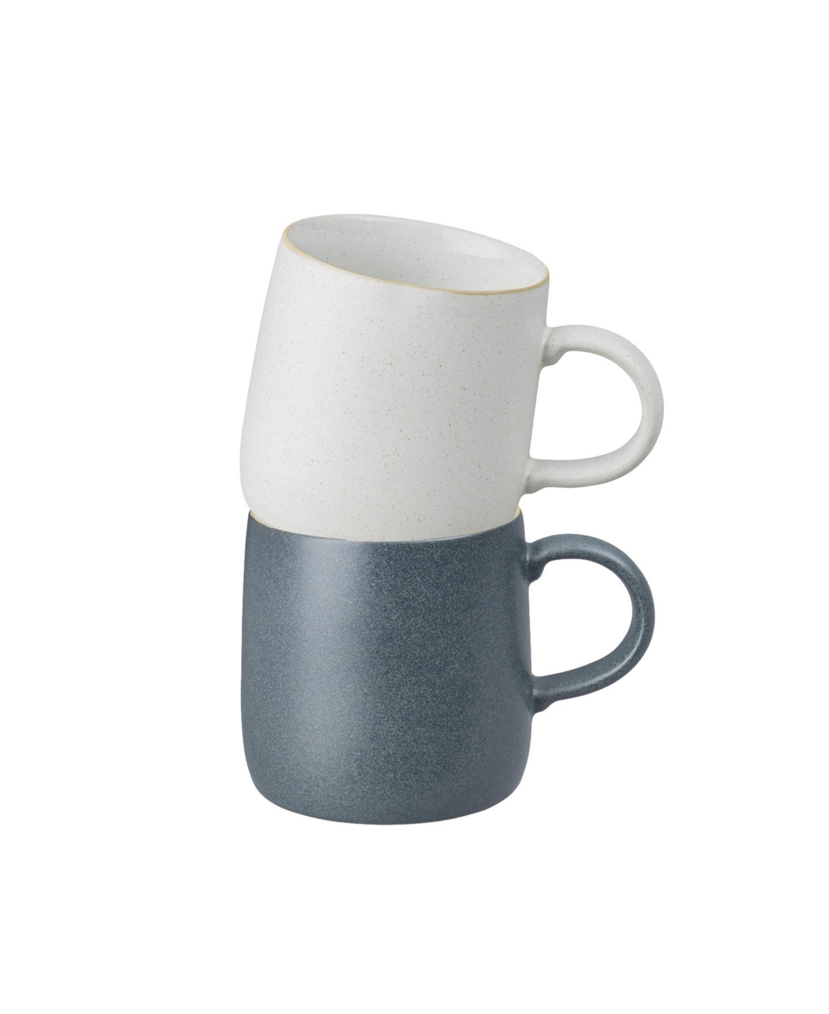 Click here for Denby Impression Small Mugs  Set of 2 - White  Gra... prices