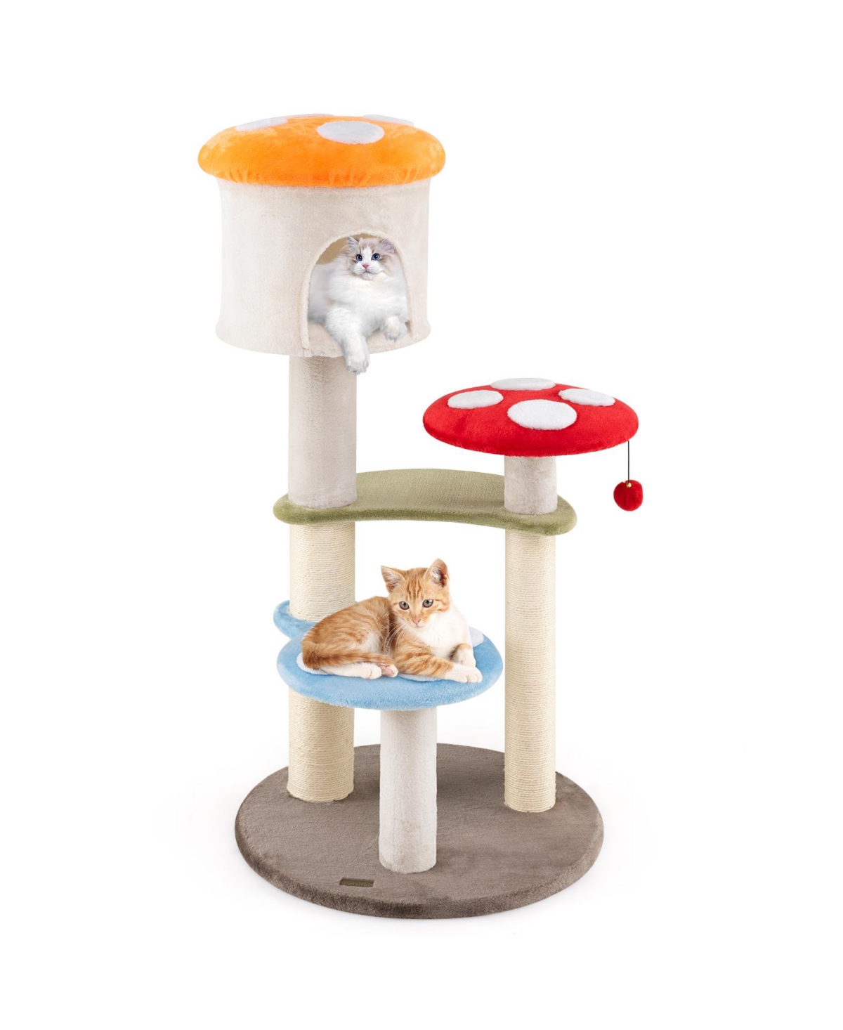 Click here for Gymax Cute Mushroom Cat Tree 48 Tall Cat Tower w/... prices