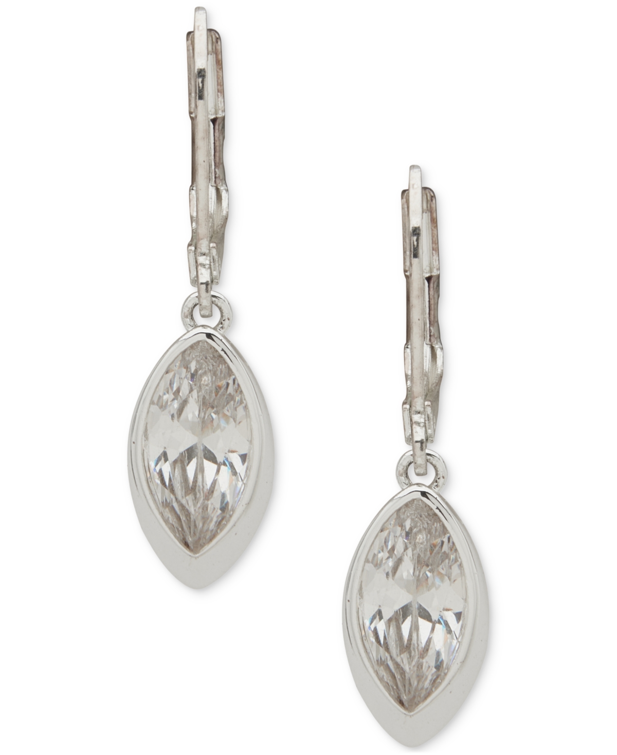 Click here for Anne Klein Cubic Zirconia Navette Drop Earrings -... prices