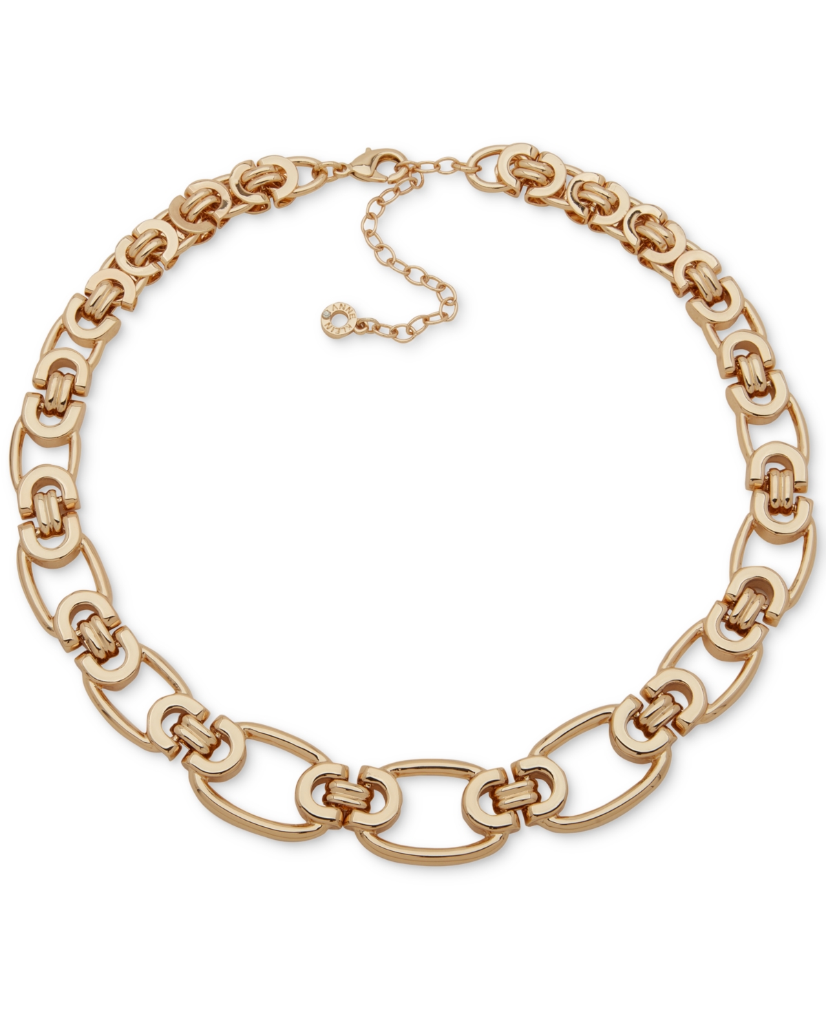 Click here for Anne Klein Gold-Tone Oval Linked Chain Collar Neck... prices