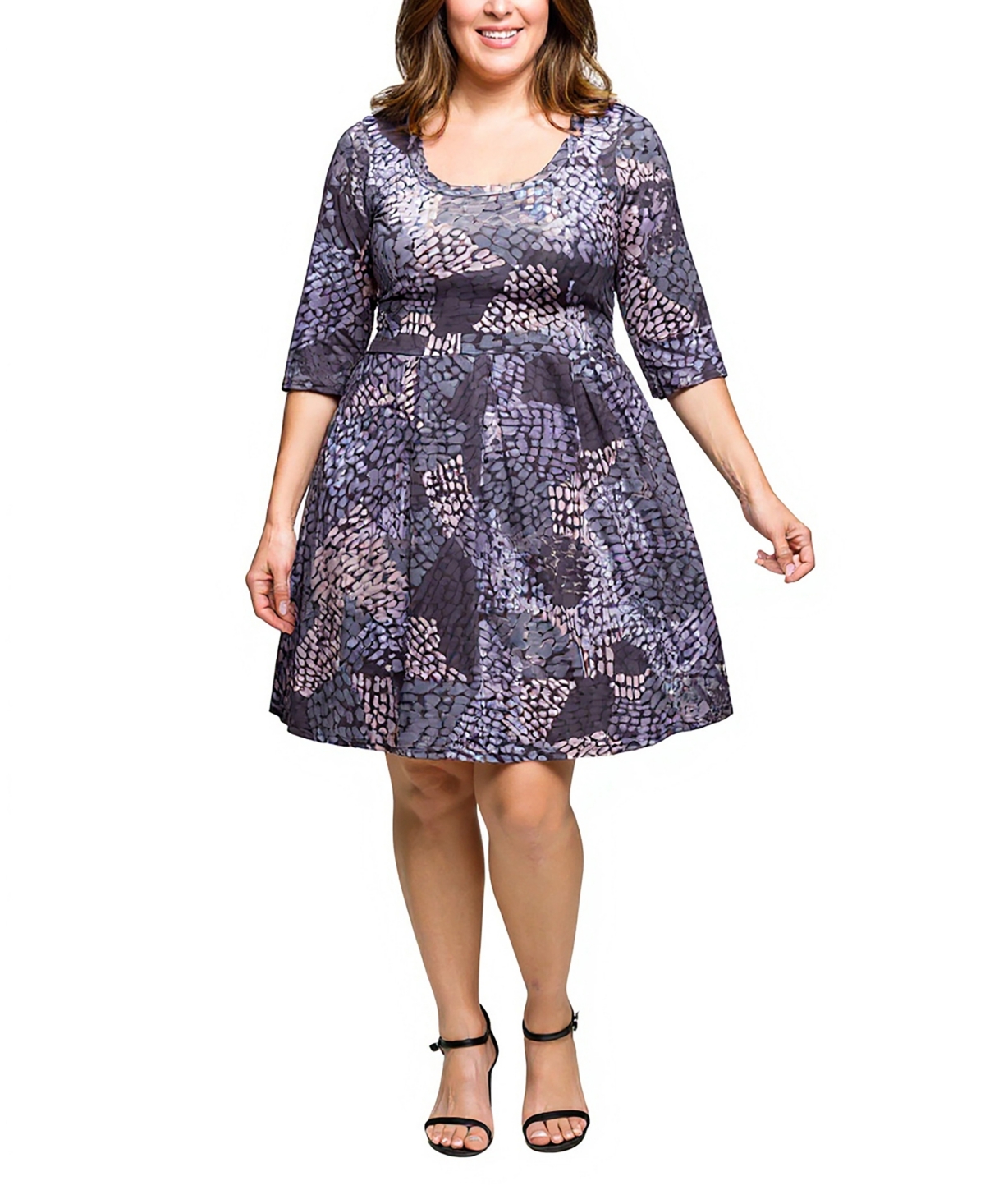 Click here for 24seven Comfort Apparel Plus Size Three Quarter Sl... prices