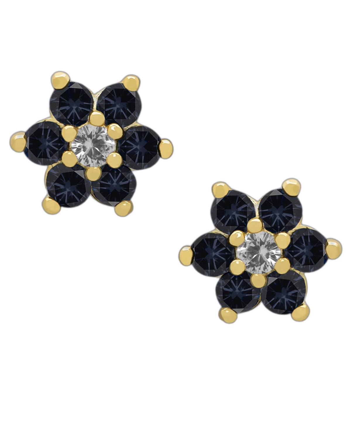 Click here for Macys Sapphire (5/8 ct. t.w.) & Lab Grown White Sa... prices