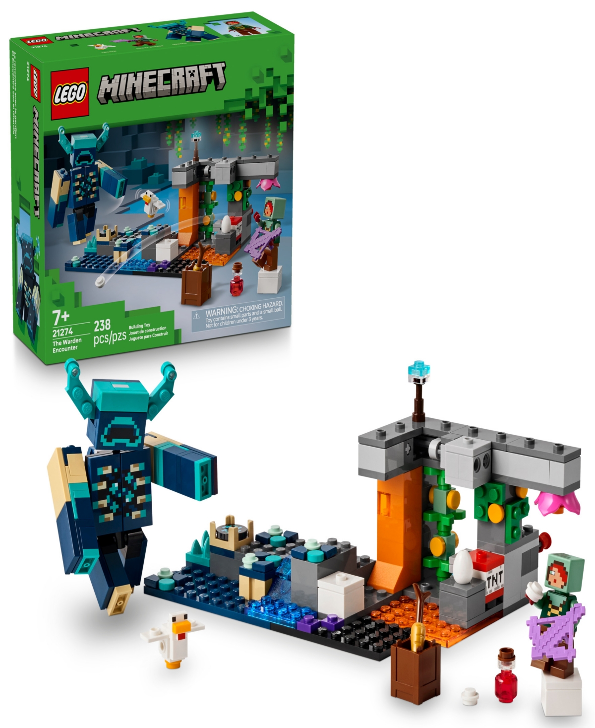 Lego Minecraft the Warden Encounter Building Set - Multicolor