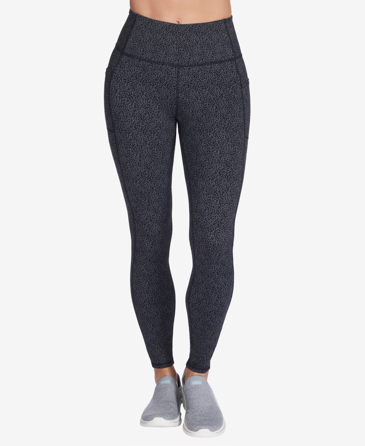 Click here for Skechers Womens GoWalk Daisies Leggings - Gunmetal... prices